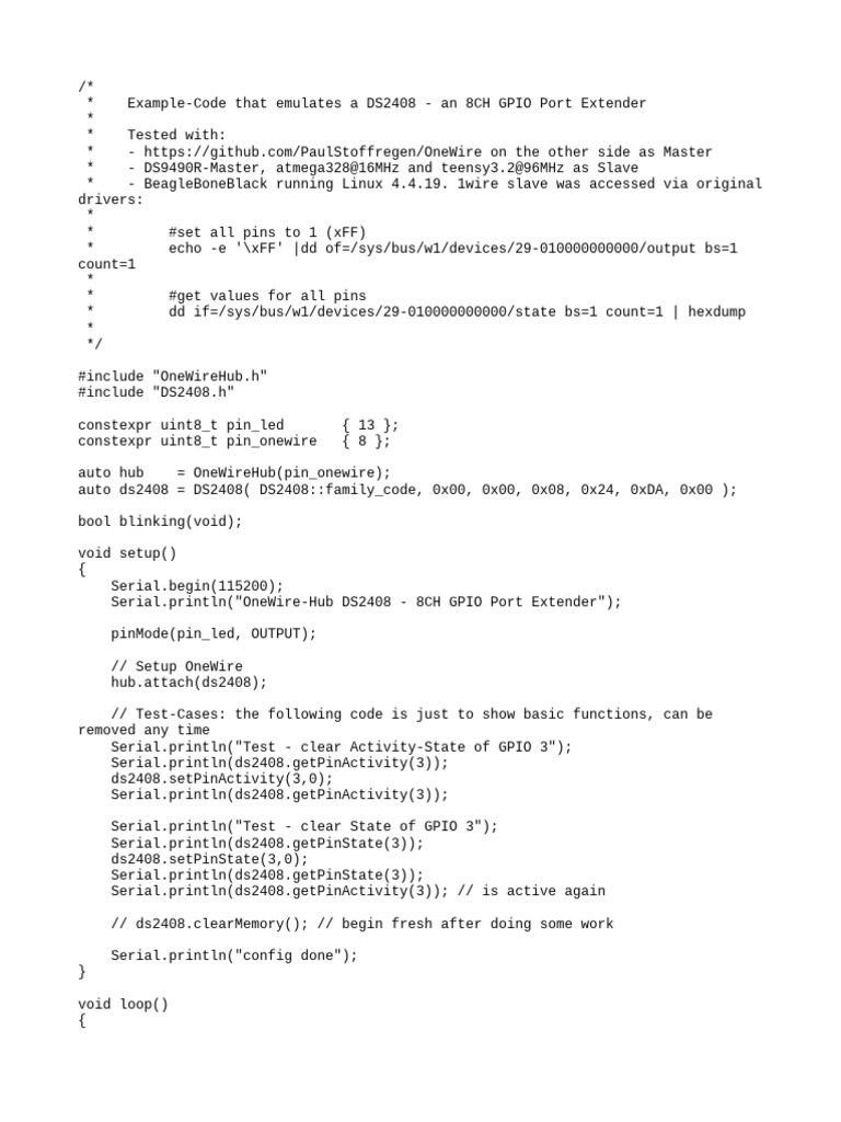 DS2408 Switch | Download Free PDF | Computer Architecture | Software ...