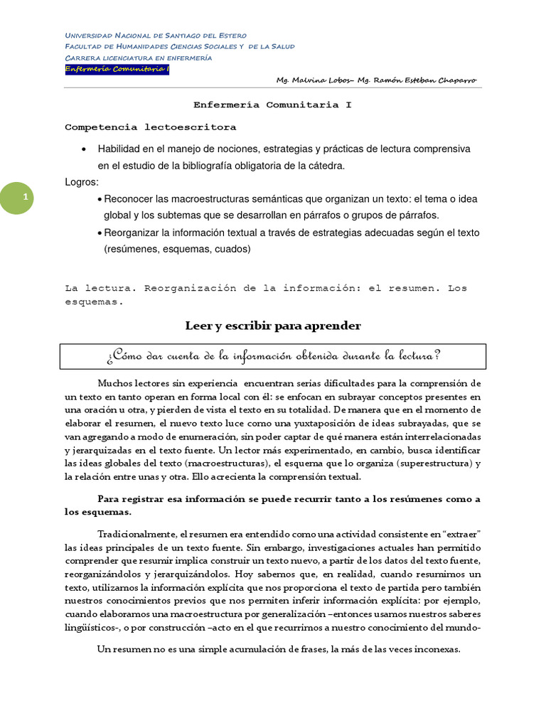 Lectoescritura (Lectura y Escritura) | PDF | Conocimiento | Enfermería