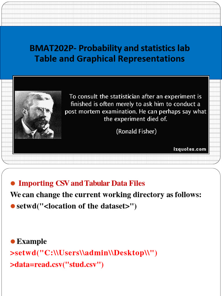 2 Table and Graphical Representations | PDF | Comma Separated Values