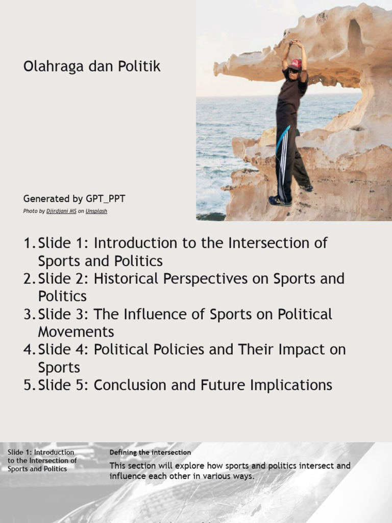 Sports and Politics: A Dynamic Relationship | PDF | Activism | Policy