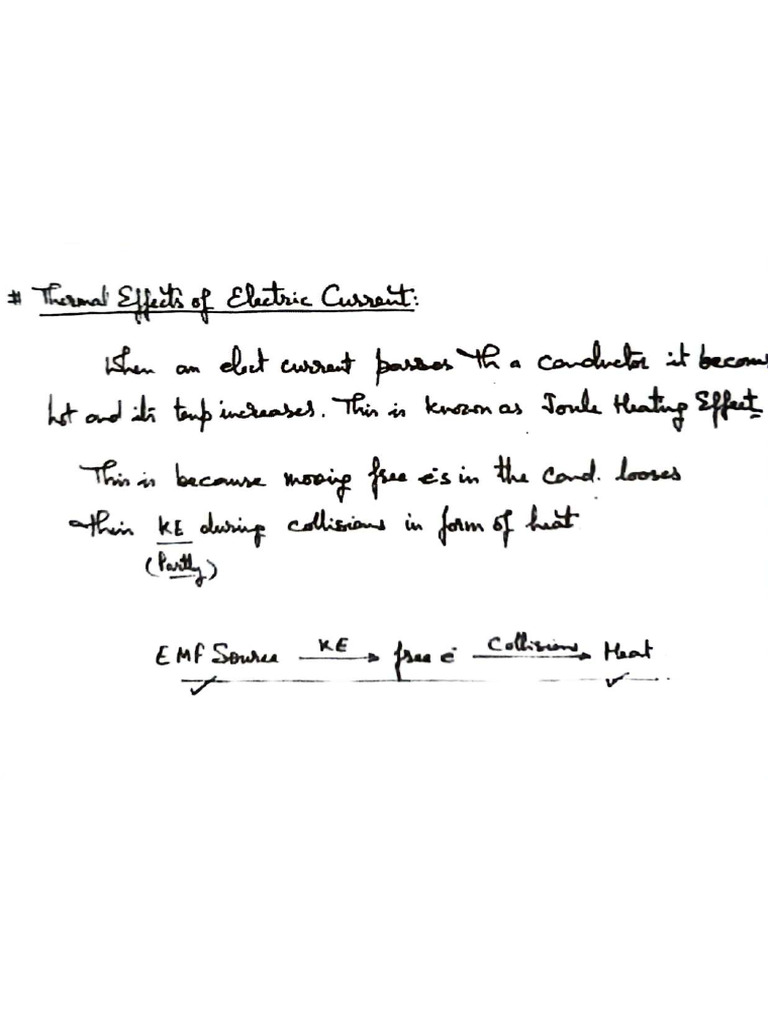 9.thermal Effects of Current | PDF
