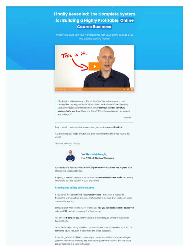 Course Craft Sales Page | PDF