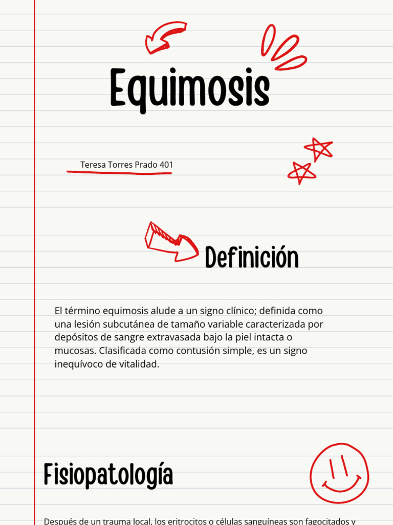 Presentación Equimosis | PDF