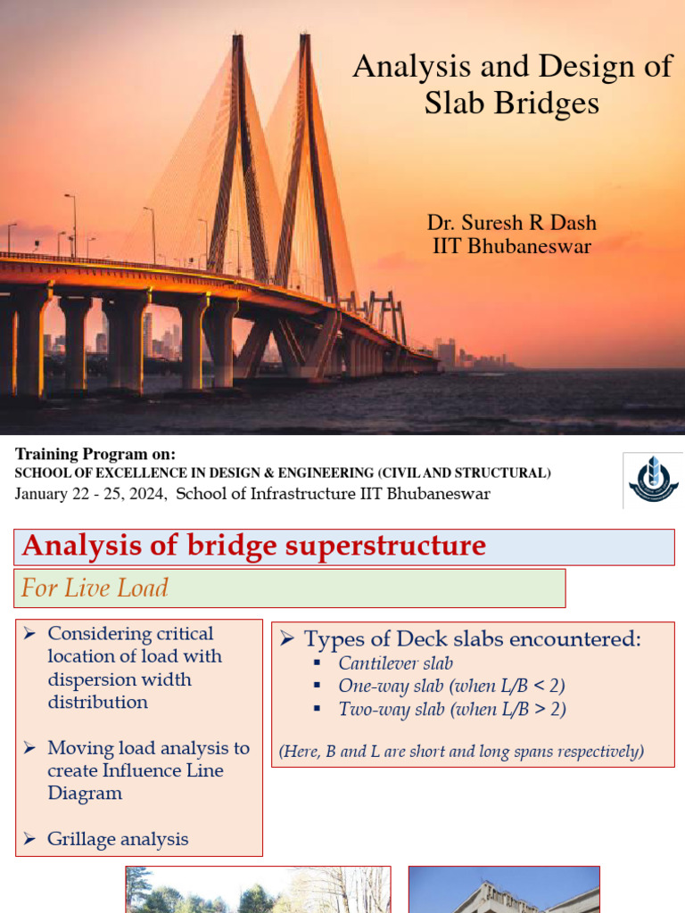 Analysis and Design of Bridges-Slab Bridge | PDF | Bridge | Structural ...