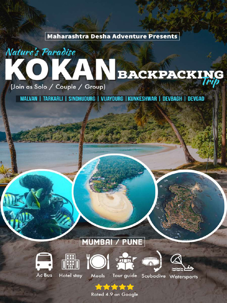 Kokan Backpacking Trip Maharashtra Desha Adventure 2 | PDF | Mumbai
