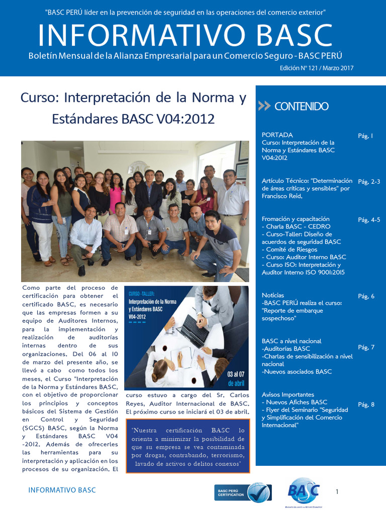 Boletin BASC Peru-Marzo 2017 | PDF | Perú | Contralor