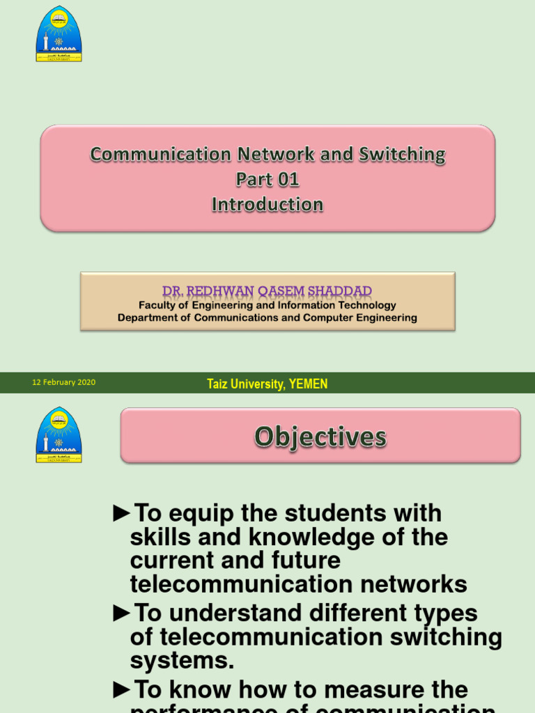 Telecommunications Network Overview | PDF | Telephone Exchange ...