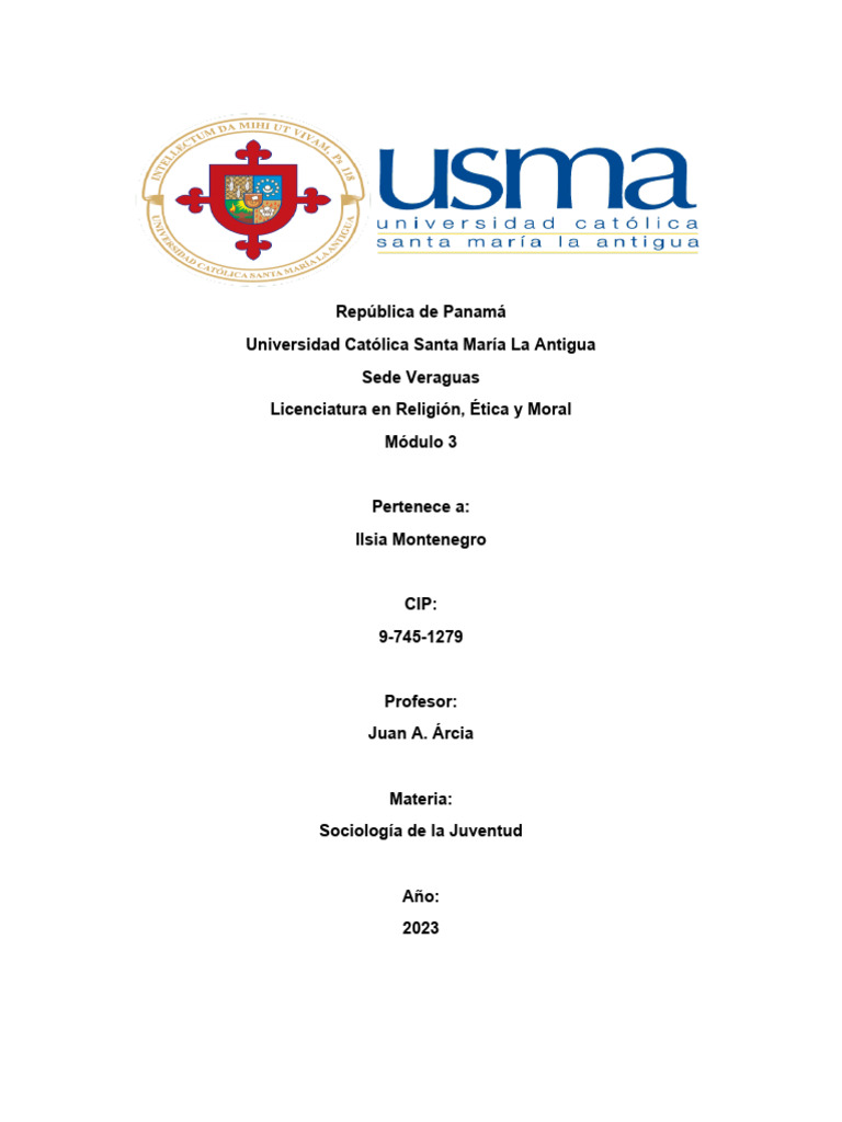 Asig. 3 de Sociología de La Juv | PDF | Adultos | Familia