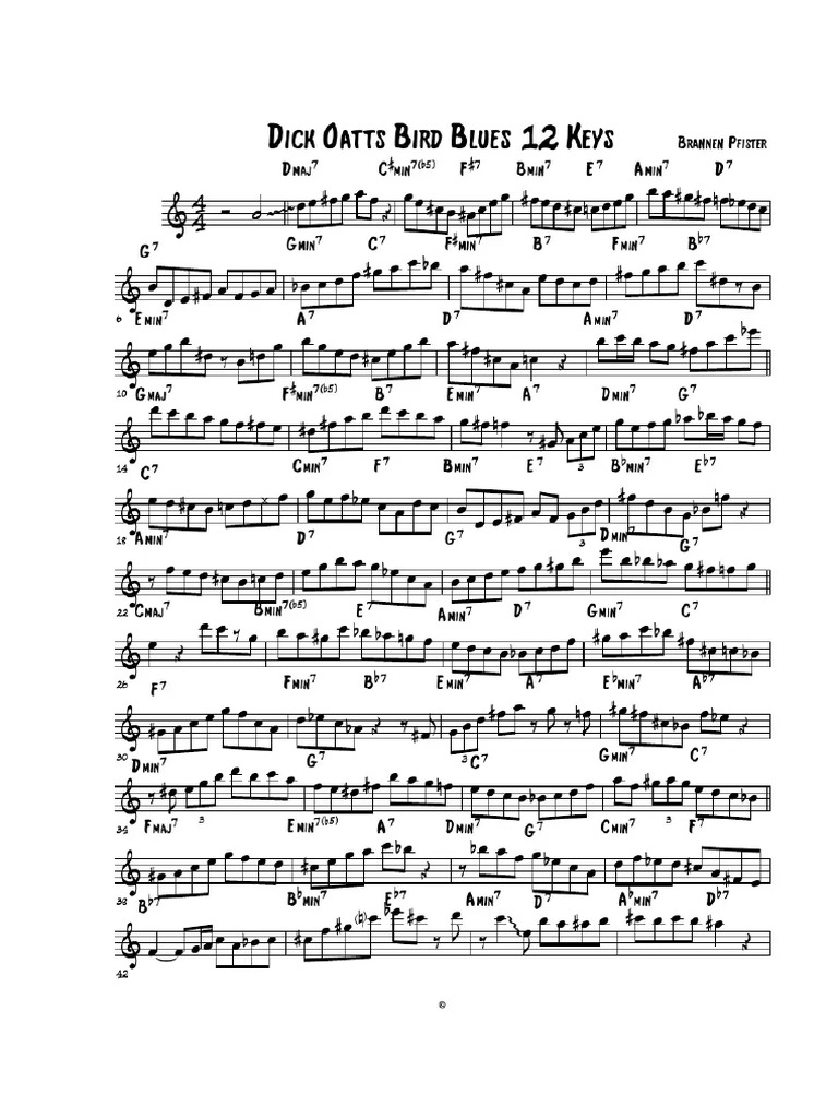 Dick Oatts 12 Keys | PDF