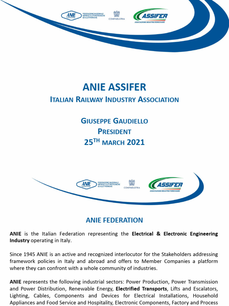 ASSIFER Presentation | PDF | Rail Transport | Automation