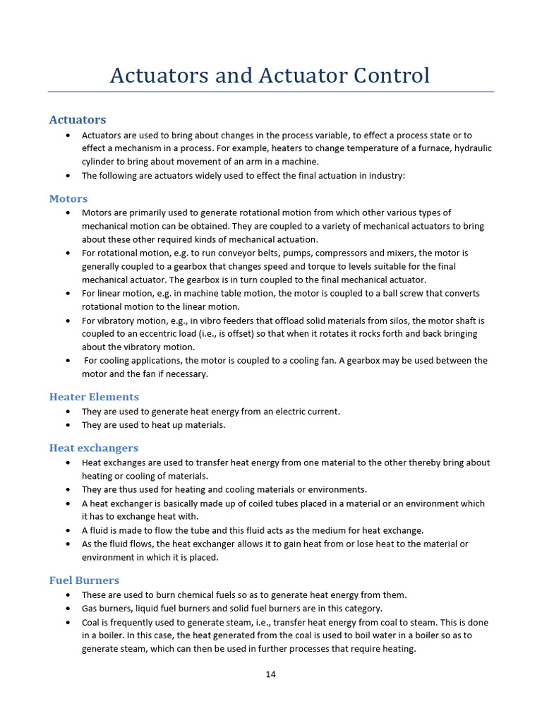 03 Actuators | PDF | Actuator | Valve