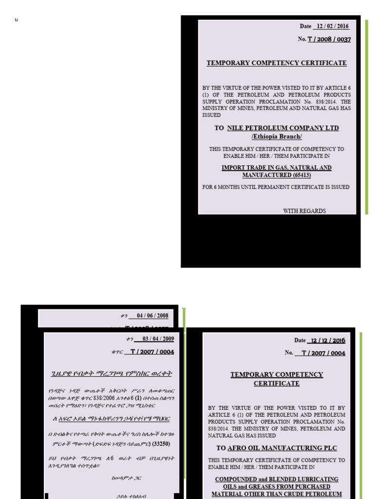 Certificate | PDF | Petroleum | Oils