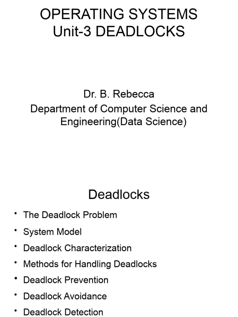 UNIT-III PPT Os | Download Free PDF | Process (Computing) | Computer Science