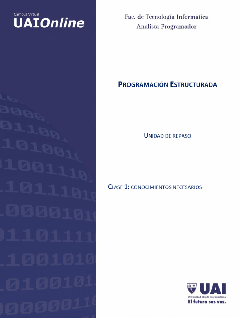 Introducción a Programación Estructurada | PDF | Lenguaje de programación | Programa de computadora