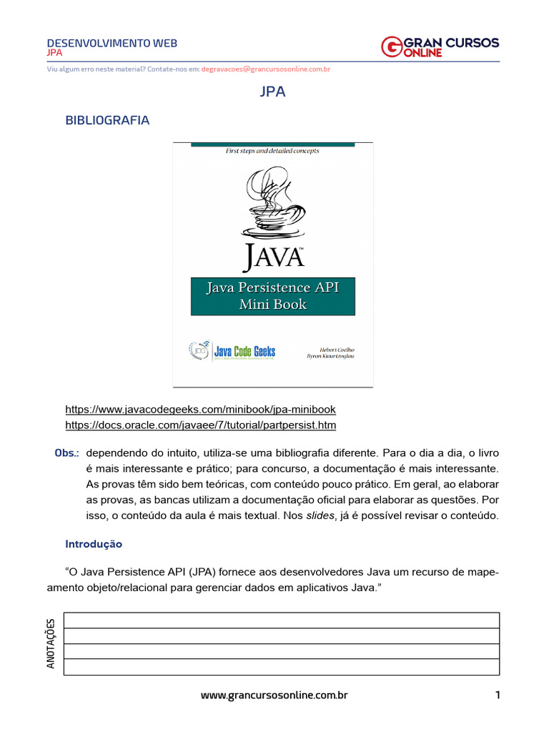 Resumo - 2604825 Tiago Lage Payne de Padua - 74341170 Desenvolvimento Web Aula 57 Jpa 1644241032 ...