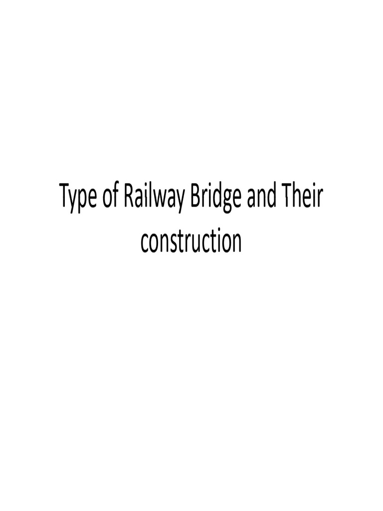P - Railway Bridges and Construction | PDF | Bridge | Rust