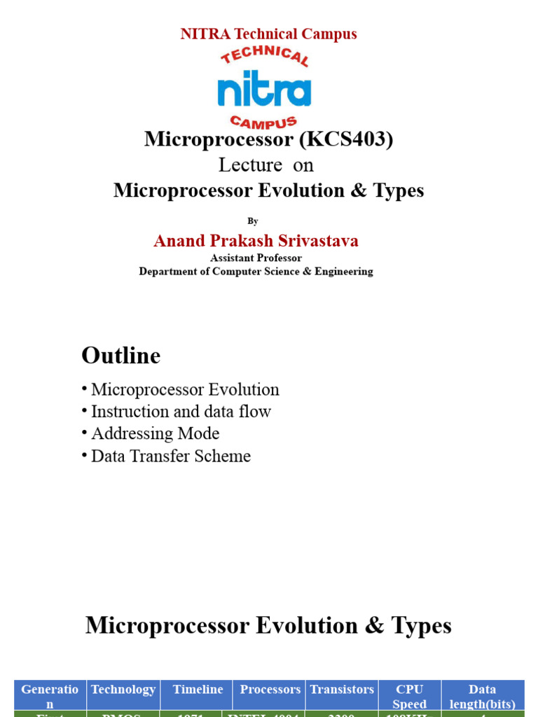 KCS 403 Lec 3 | PDF | Central Processing Unit | Input/Output