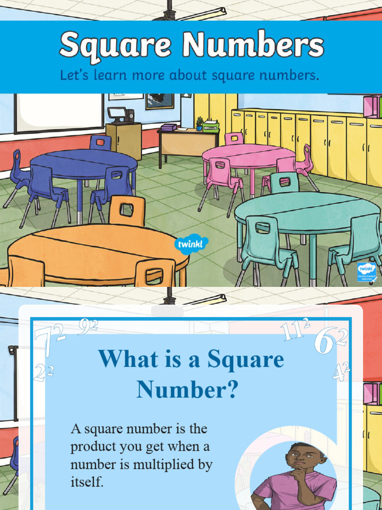Roi Ms 10 Introducing Square Numbers Powerpoint Ver 2 | PDF