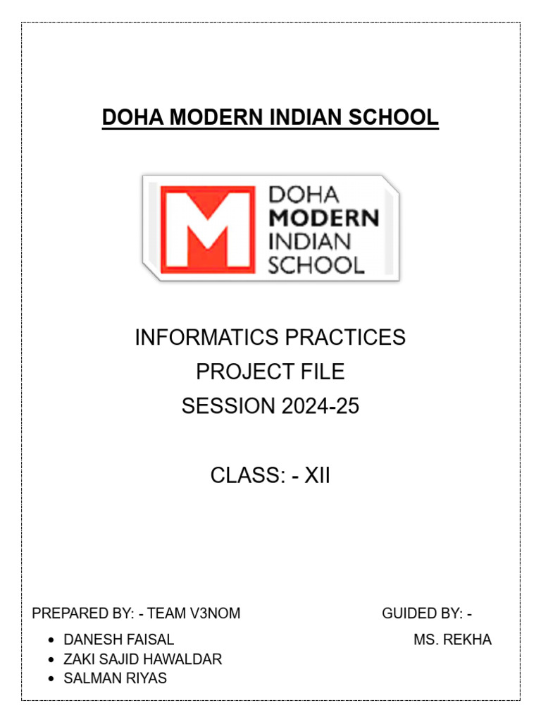 Ip Project 2024-25 | PDF | Databases | My Sql