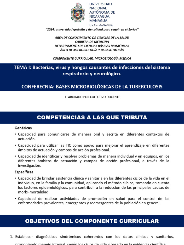 Bases Microbiológicas TB | PDF | Tuberculosis | Mycobacterium