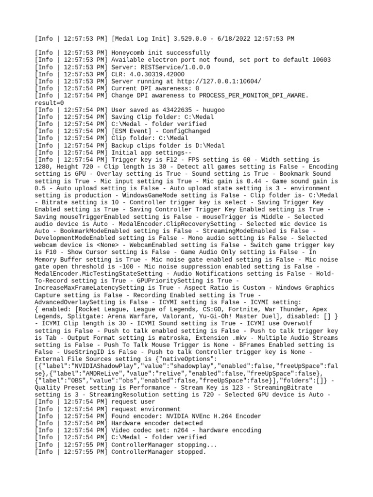 Medal Log 20220618 | PDF | Computing | Software
