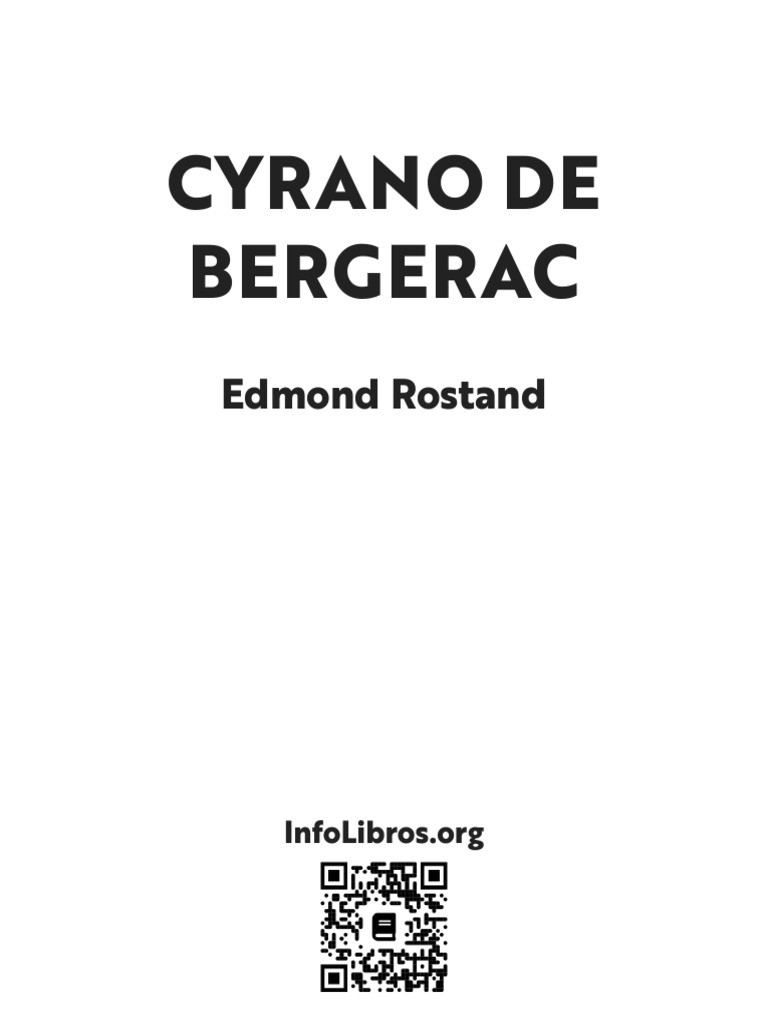 Cyrano de Bergerac Edmond Rostand | PDF | Arte | Clásicos