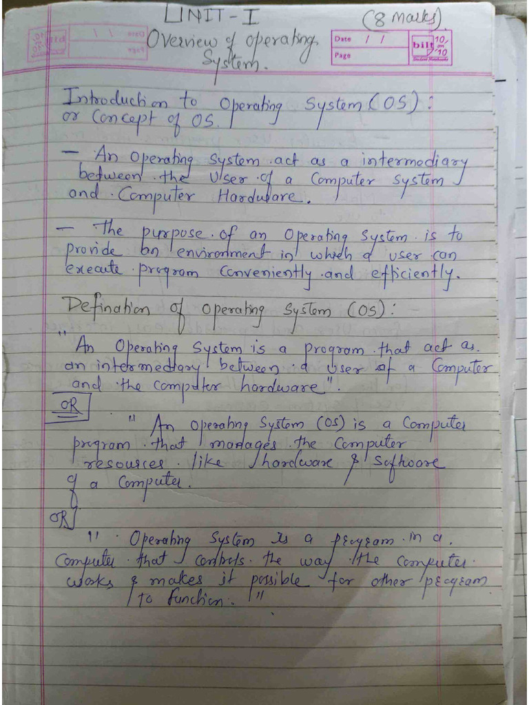 Osy Unit 1 Notes Pdf 