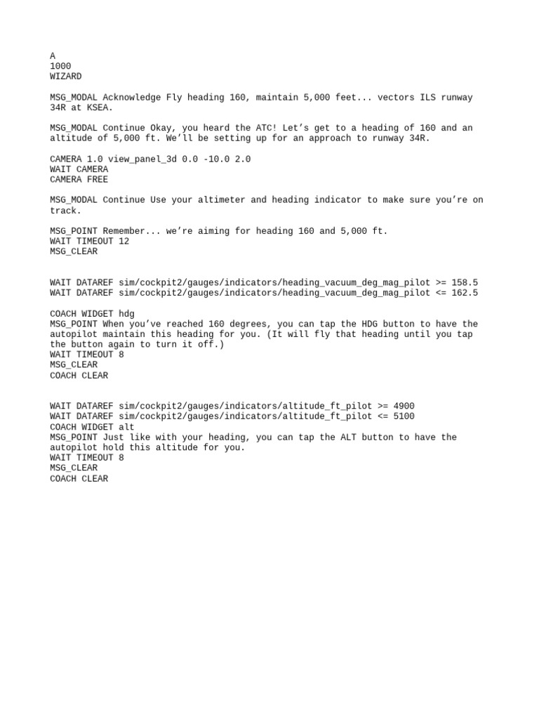 ATC Flight Instructions for KSEA Approach | PDF | Business