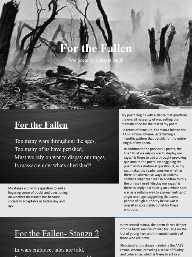 For The Fallen | PDF | Poetry