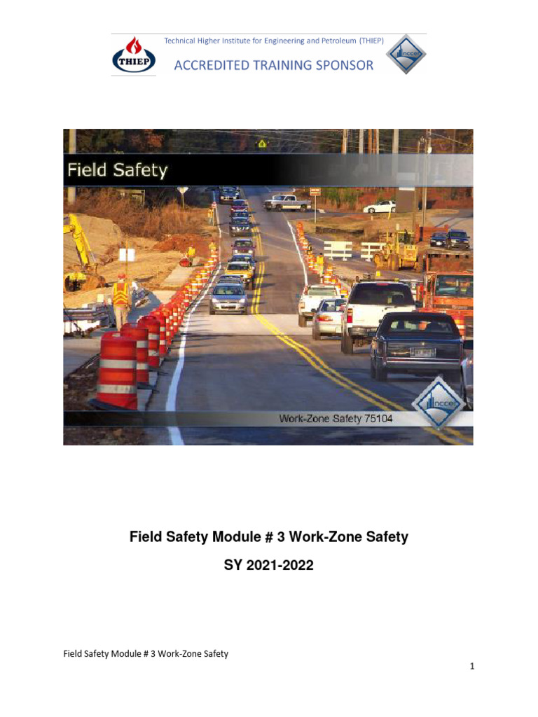 Module 3 Work-Zone Safety | PDF | Safety | Traffic
