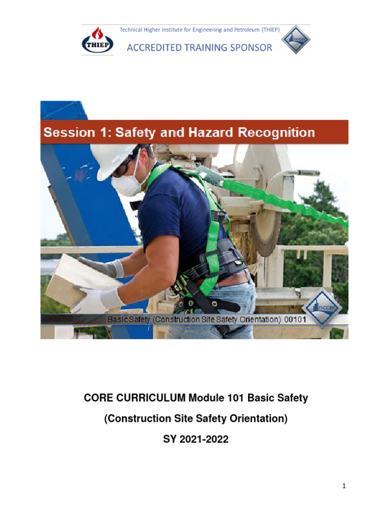 Core Curriculum Module 1 - Basic Safety | Download Free PDF | Personal Protective Equipment ...
