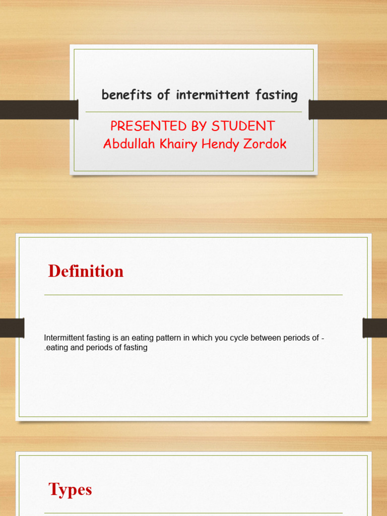 Benefits of Intermittent Fasting | PDF | Intermittent Fasting | Fasting