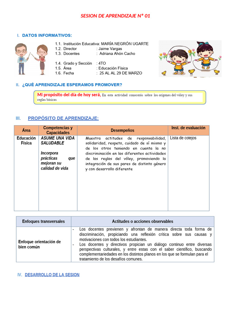 Sesion 01 Ef 2024 | PDF | Maestros | Aprendizaje