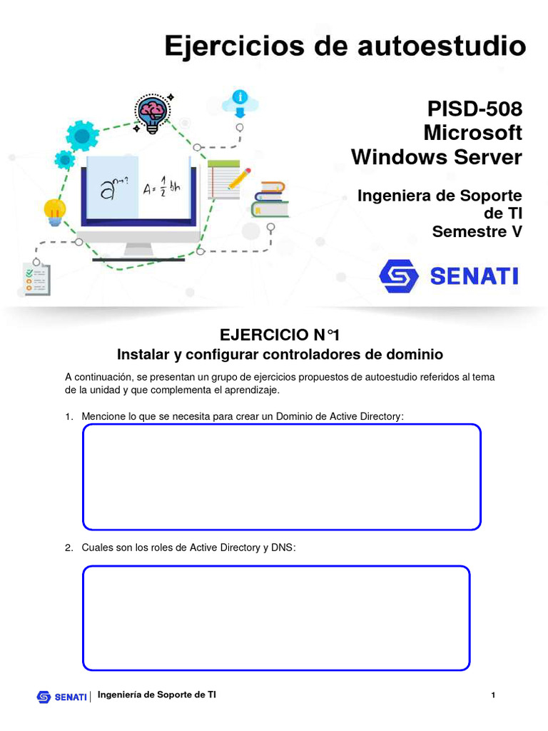 Pisd-508 - Ejercicio - T001 - Windows Server | PDF | Arte | Informática
