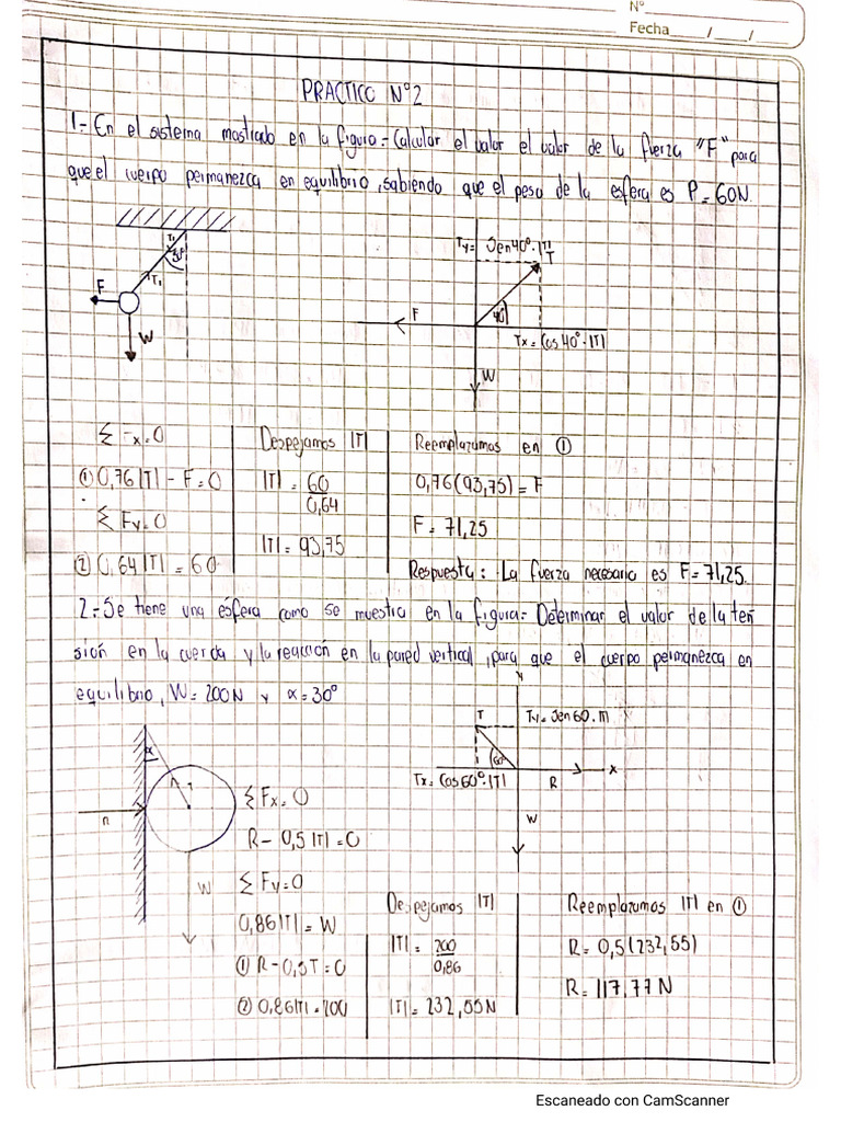 Práctico Estatica | PDF