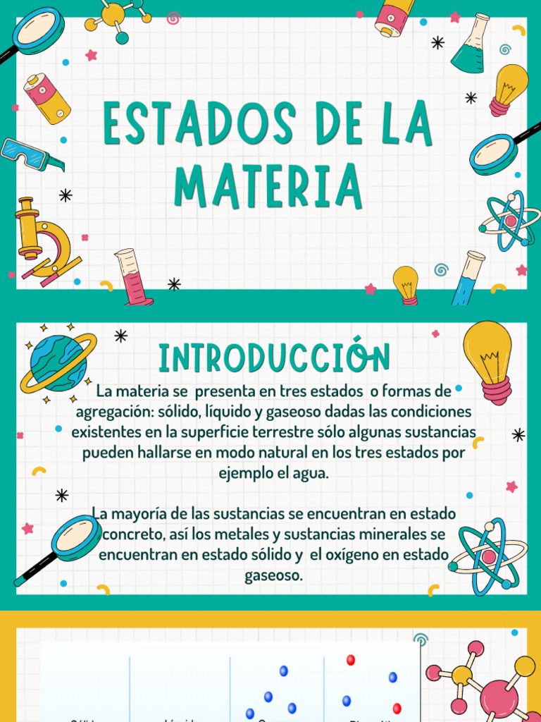 ESTADOS DE LA MATERIA Y CAMBIOS DE ESTADO | PDF