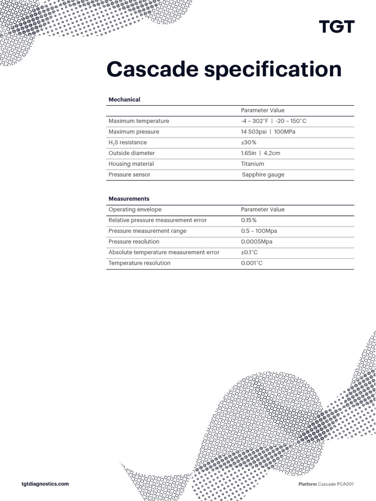 Cascade Specification 1 | PDF | Heat | Heat Transfer