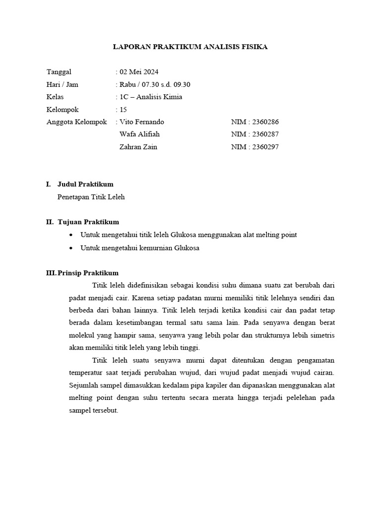 Kelompok 15 - Analisis Fisika Perc 6 Finish | PDF