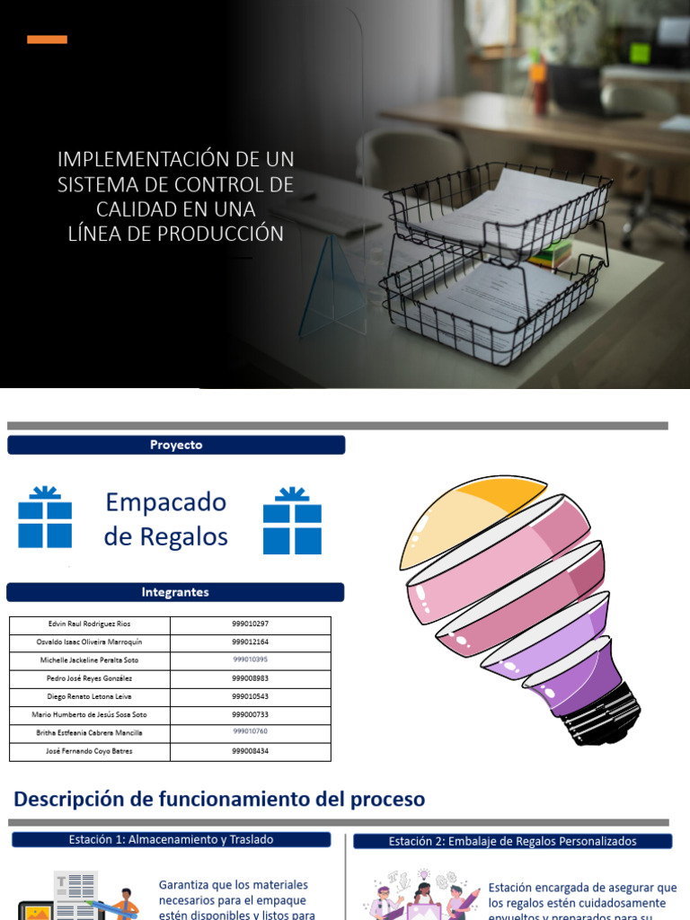 Presentacion Proyectos Procesos V1 | PDF | Producción y fabricación | Procesos de negocio