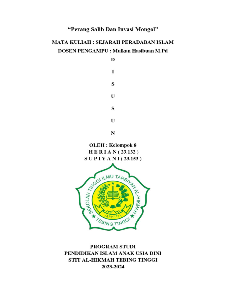 Perang Salib Dan Invasi Mongol | PDF