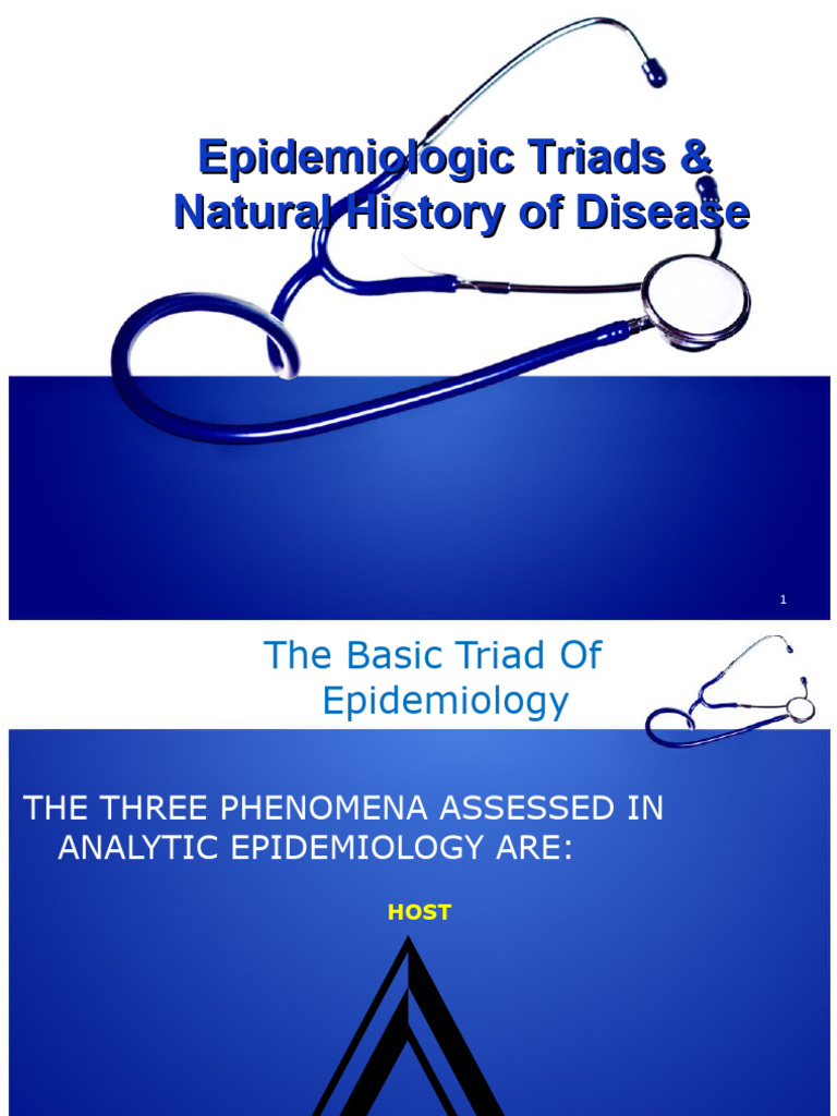 Community Medicine - Epidemiological Triads & Natural History | PDF ...
