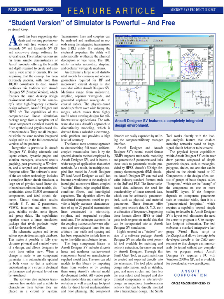 Ansoft Design Guide | PDF | Electrical Network | Electronic Filter