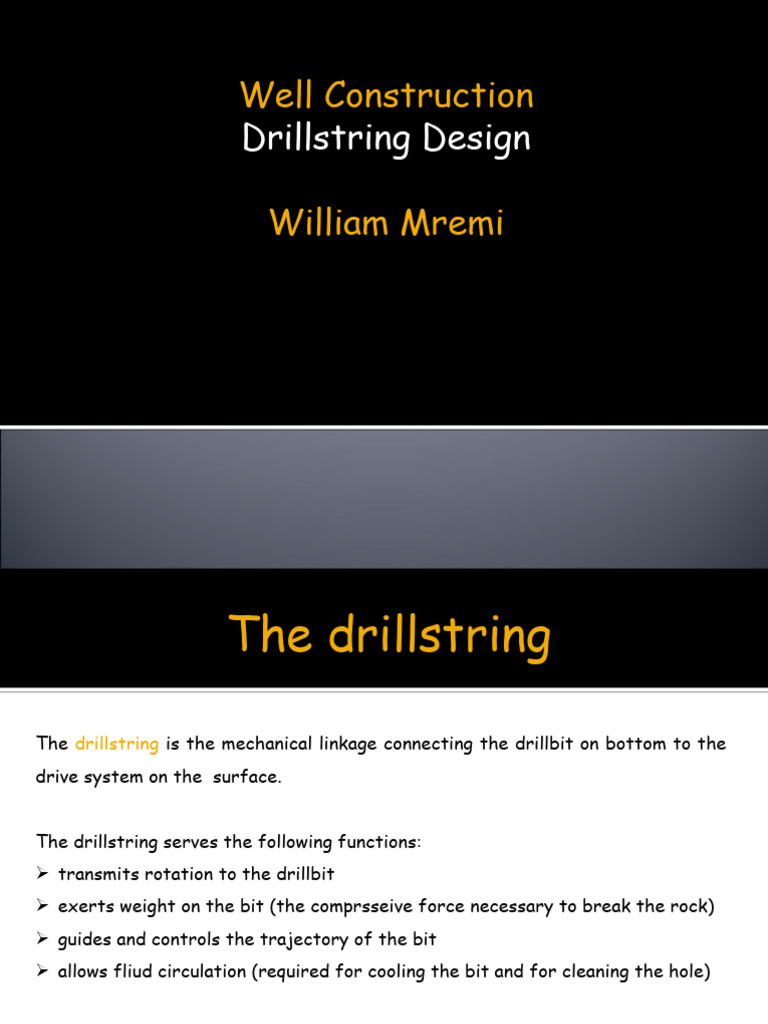 1 - Drill String Components - GPF | PDF | Mechanical Engineering