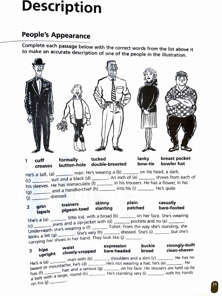 CAE Description | PDF | Dress Codes | Human Appearance