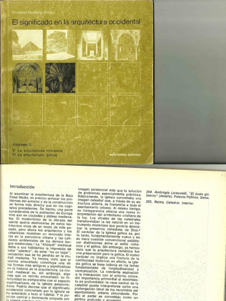 Norberg Schulz. El Significado de La Arquitectura Occidental. La ...