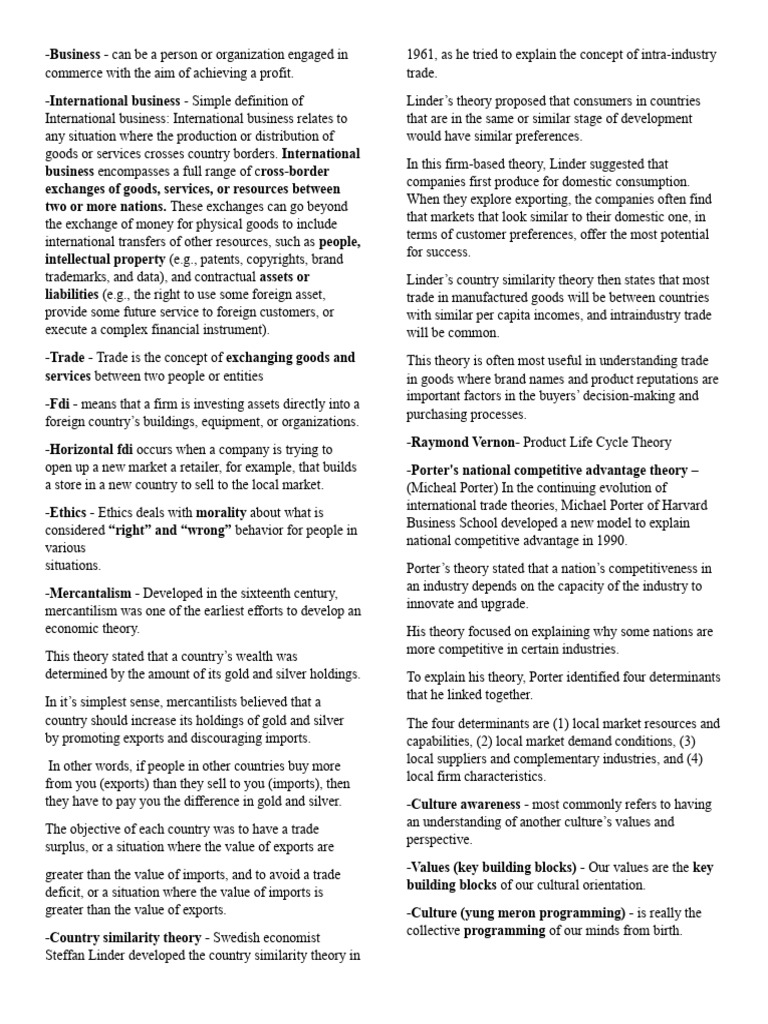 Becore Coverage Midterms Exam | PDF | Market (Economics) | Mercantilism