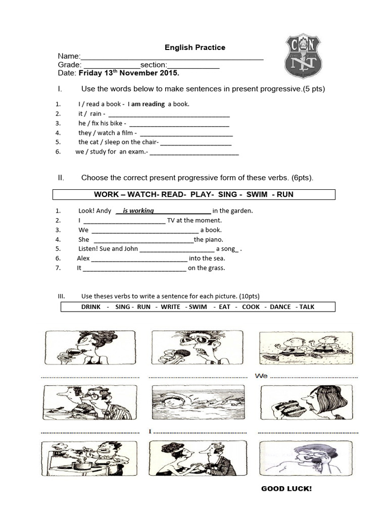 English Practice 4to 13-11 | PDF