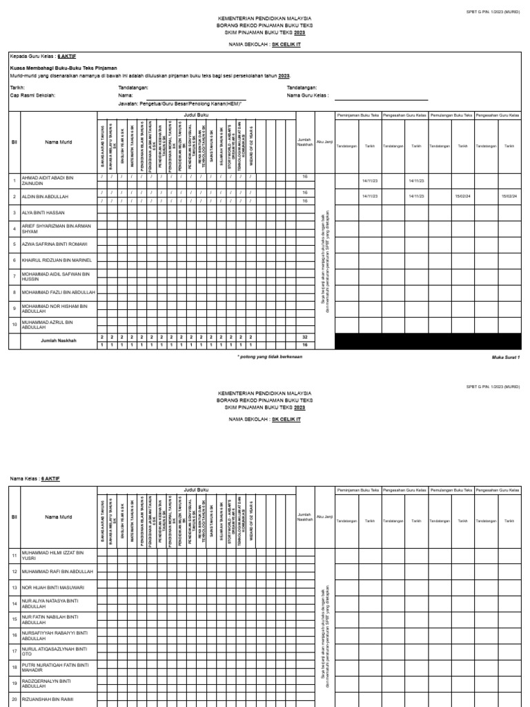 Borang G 62 | PDF