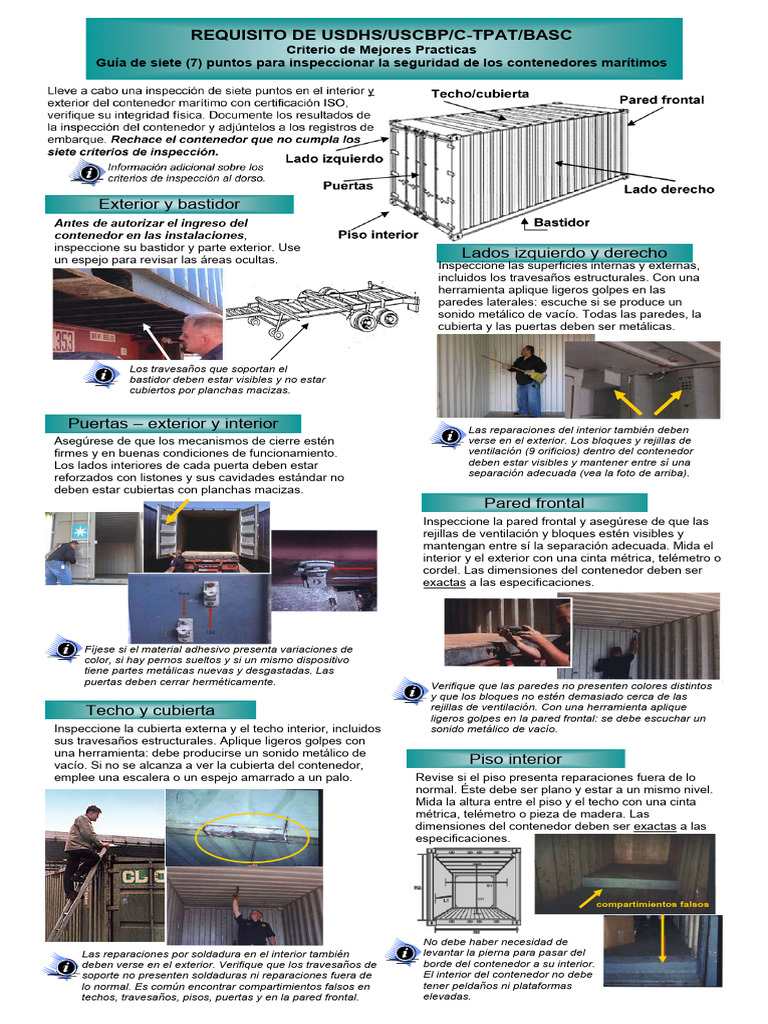 Spanish 7pt Security Inspection Guide Ctpat Basc 9 28 09 | PDF