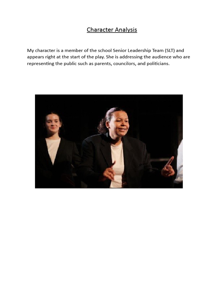 Character Analysis | PDF | Self-Improvement